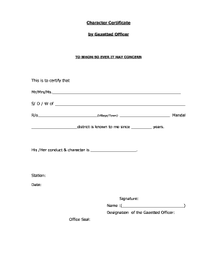 Fillable Online by Gazetted Officer Fax Email Print - pdfFiller