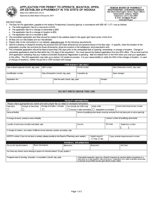 Fillable Online APPLICATION FOR PERMIT TO OPERATE, MAINTAIN, OPEN, Fax ...