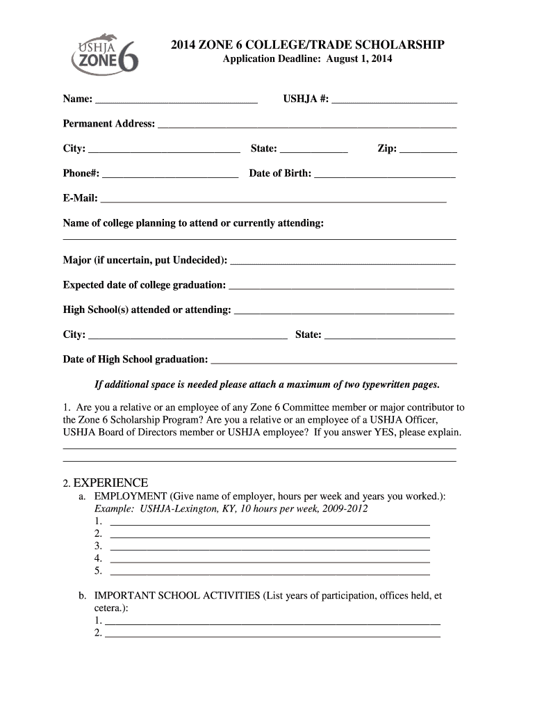 Fillable Online USHJA Zones Fax Email Print - pdfFiller