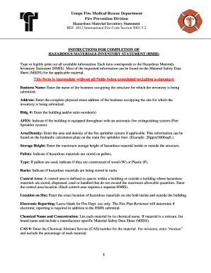 Fillable Online Hazardous Material Inventory Statement Fax Email Print ...