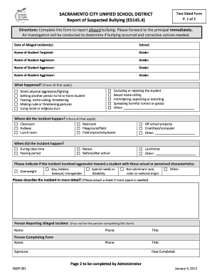 Fillable Online sutter scusd Two-Sided Form Fax Email Print - pdfFiller