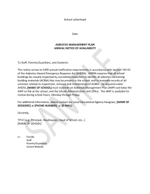 Fillable Online Sample Annual Letter of AMP Availability Fax Email ...