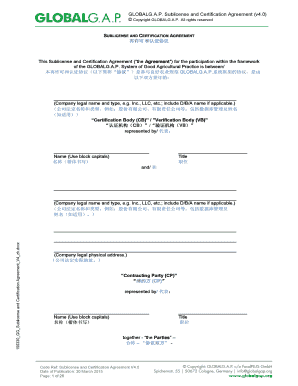 Fillable Online Sublicense and Certification Agreement (v4 Fax Email ...