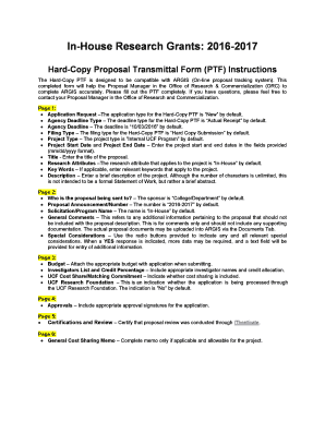 Fillable Online Hard-Copy Proposal Transmittal Form (PTF) Instructions ...