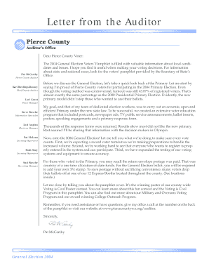 Fillable Online Dear Pierce County Voter: Fax Email Print - pdfFiller