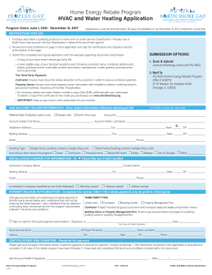 Fillable Online Home Energy Rebate Program Fax Email Print - pdfFiller