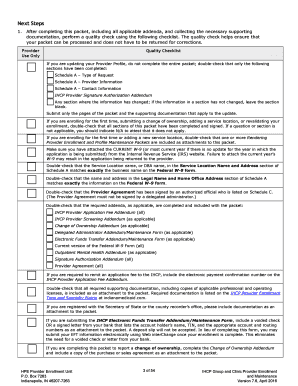 Fillable Online IHCP Group and Clinic Provider Enrollment and Profile ...