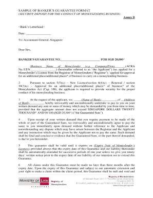 Fillable Online SAMPLE OF BANKERS GUARANTEE FORMAT Fax Email Print ...