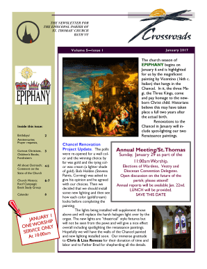 Fillable Online Crossroads - St. Thomas' Episcopal Church Fax Email ...