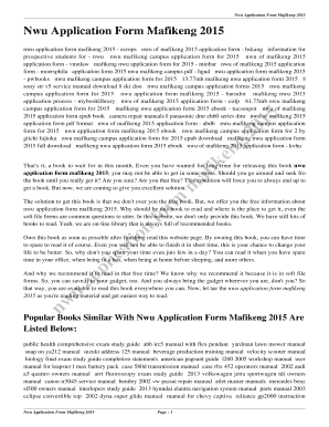 Email Fillable Form Nwu Aplication - Fill Online, Printable, Fillable ...