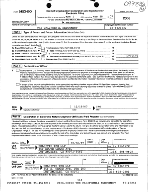 Fillable Online Form 8453-E0 Fax Email Print - pdfFiller