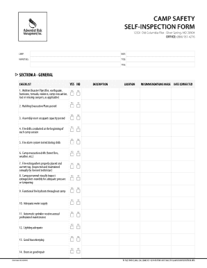 Fillable Online CAMP SAFETY Fax Email Print - pdfFiller