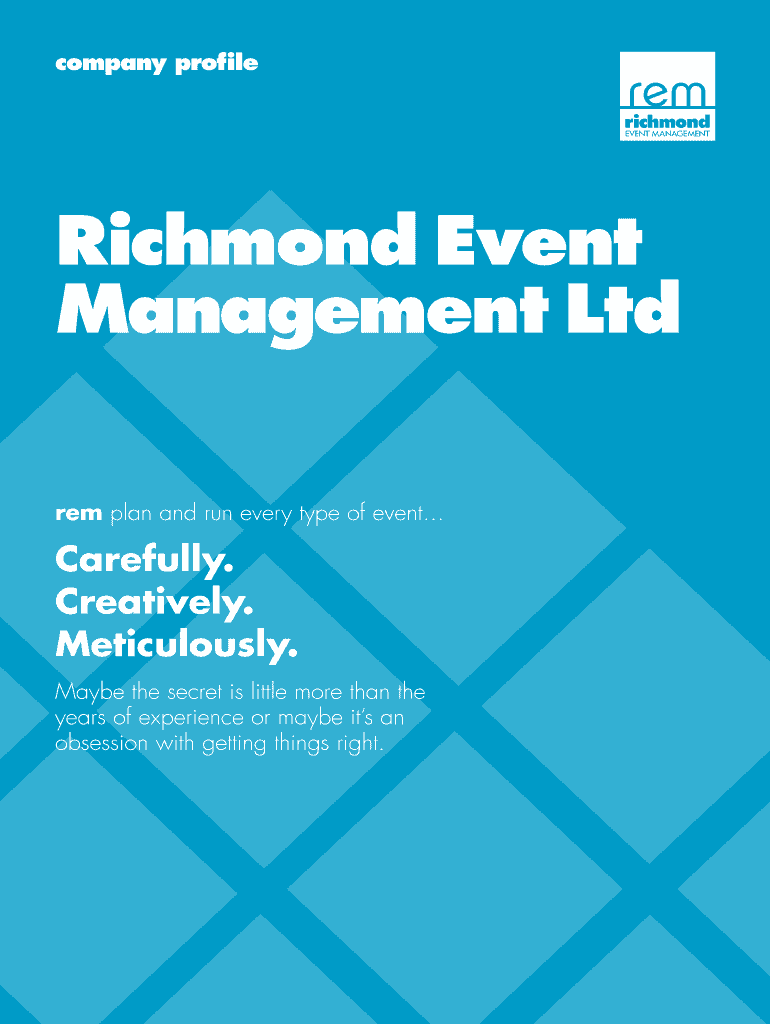 Fillable Online Richmond Event Fax Email Print - pdfFiller
