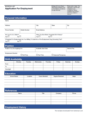 Fillable Online BODEGA 401 Fax Email Print - pdfFiller