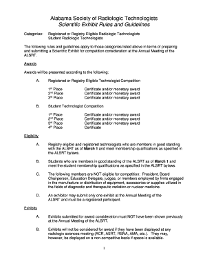 Fillable Online Scientific Exhibit Rules and Guidelines Fax Email Print ...