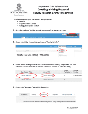 Fillable Online PeopleAdmin Quick Reference Guide Fax Email Print ...