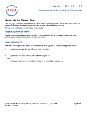 Fillable Online Case notification form - Strictly Confidential Fax ...