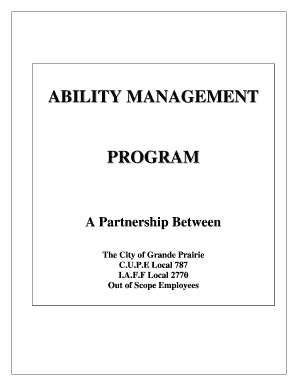 Fillable Online ABILITY MANAGEMENT Fax Email Print - pdfFiller