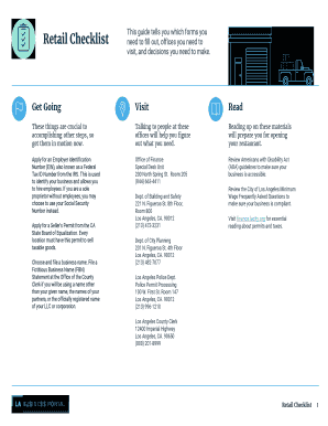 Fillable Online Retail Checklist Fax Email Print - pdfFiller