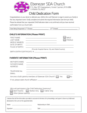 Ebenezer SDA Church - Fill and Sign Printable Template Online