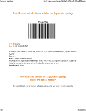 Fillable Online com - Returns Center Fax Email Print - pdfFiller