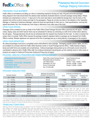 Fillable Online Package Shipping Instructions Fax Email Print - pdfFiller