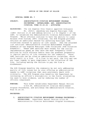 Fillable Online ADMINISTRATIVE CITATION ENFORCEMENT PROGRAM Fax Email ...