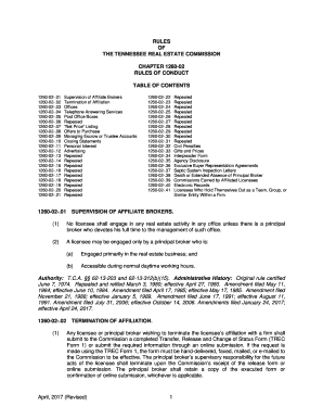 Fillable Online THE TENNESSEE REAL ESTATE COMMISSION Fax Email Print ...