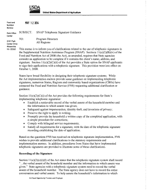 Fillable Online fns-prod azureedge SNAP Telephonic Signature Guidance ...