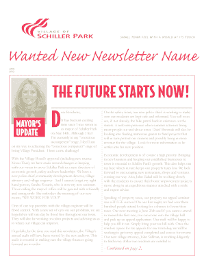 Fillable Online Wanted New Newsletter Name Fax Email Print - pdfFiller