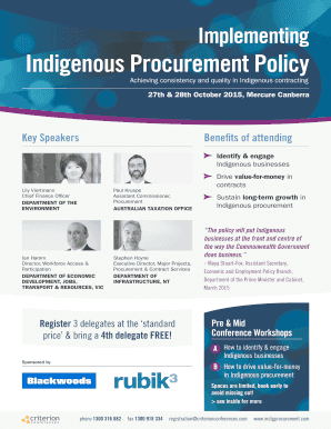 Fillable Online Indigenous Procurement Policy Fax Email Print - pdfFiller