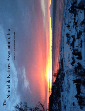 Fillable Online Ninilchik Natives Association, Inc Fax Email Print ...