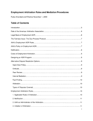 Fillable Online Construction Industry Arbitration Rules and Mediation ...