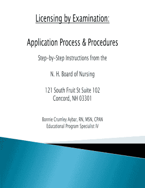 Fillable Online RN Application and NCLEX Instructive PowerPoint ...