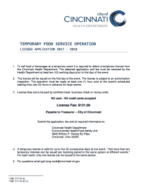 Fillable Online TEMPORARY FOOD SERVICE OPERATION Fax Email Print ...