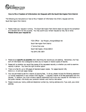 Fillable Online The following are instructions on how to file a Freedom ...