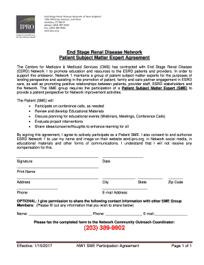 Fillable Online End Stage Renal Disease Network Fax Email Print - pdfFiller