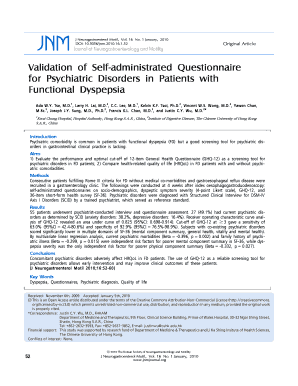 Fillable Online Validation of Self-administrated Questionnaire Fax ...