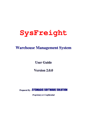 Sysfreight System - Fill Online, Printable, Fillable, Blank | pdfFiller