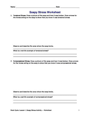 Fillable Online Soapy Stress Worksheet Fax Email Print - pdfFiller