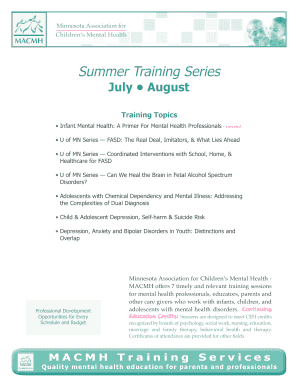 Fillable Online Training Topics Fax Email Print - pdfFiller