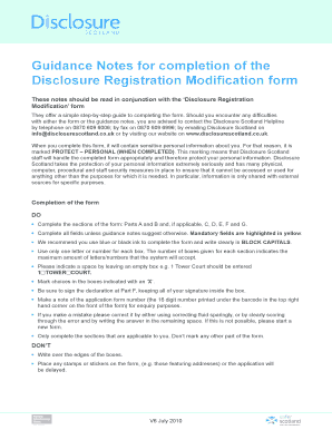 Fillable Online Disclosure Registration Modification form Fax Email ...