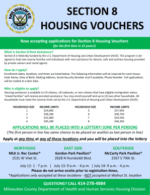 Fillable Online HOUSING VOUCHERS Fax Email Print - pdfFiller