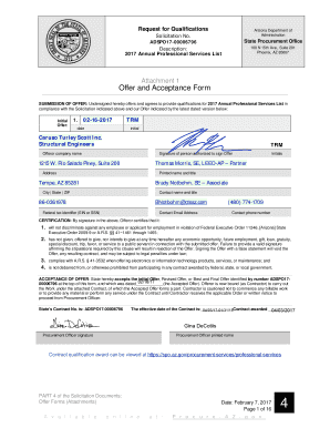 Fillable Online Offer and Acceptance Form Fax Email Print - pdfFiller