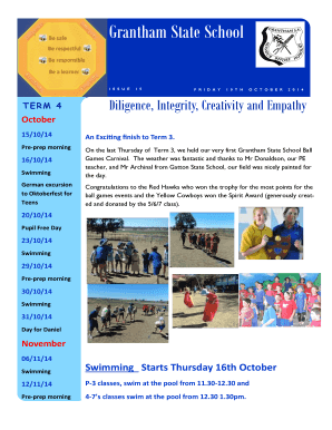 Fillable Online granthamss eq edu Grantham State School Fax Email Print ...