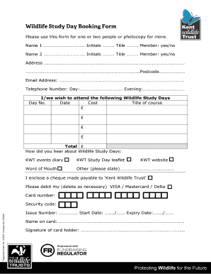 Fillable Online Please use this form for one or two people or photocopy ...