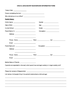 Fillable Online Parent Name (1) Fax Email Print - pdfFiller