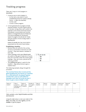 Fillable Online Tracking progress Fax Email Print - pdfFiller