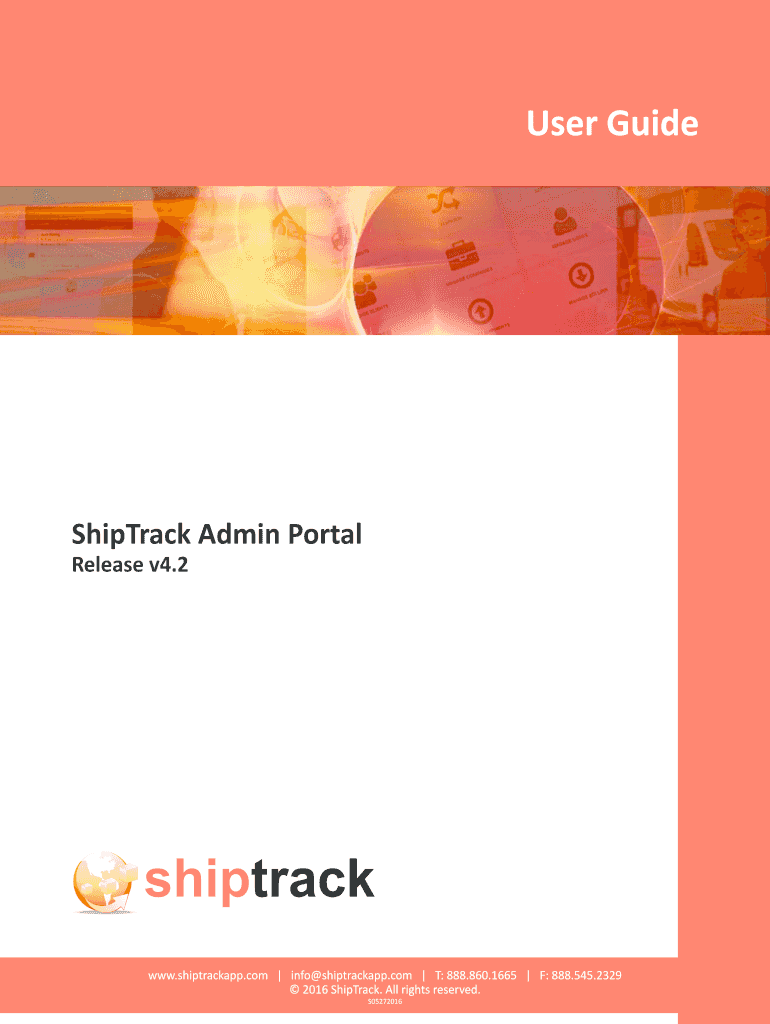Fillable Online shiptrack admin portal Fax Email Print - pdfFiller