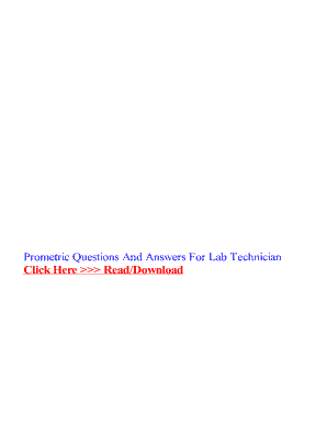 Fillable Online Prometric Questions And Answers For Lab Fax Email Print ...